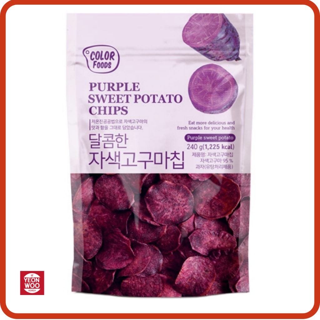 purple sweet potato chips 240g from korea | Shopee Singapore