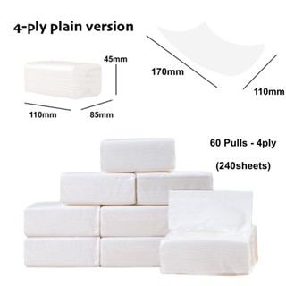 10pcs 4ply Facial Tissue Gentle Tissues Paper for Home and Office ...