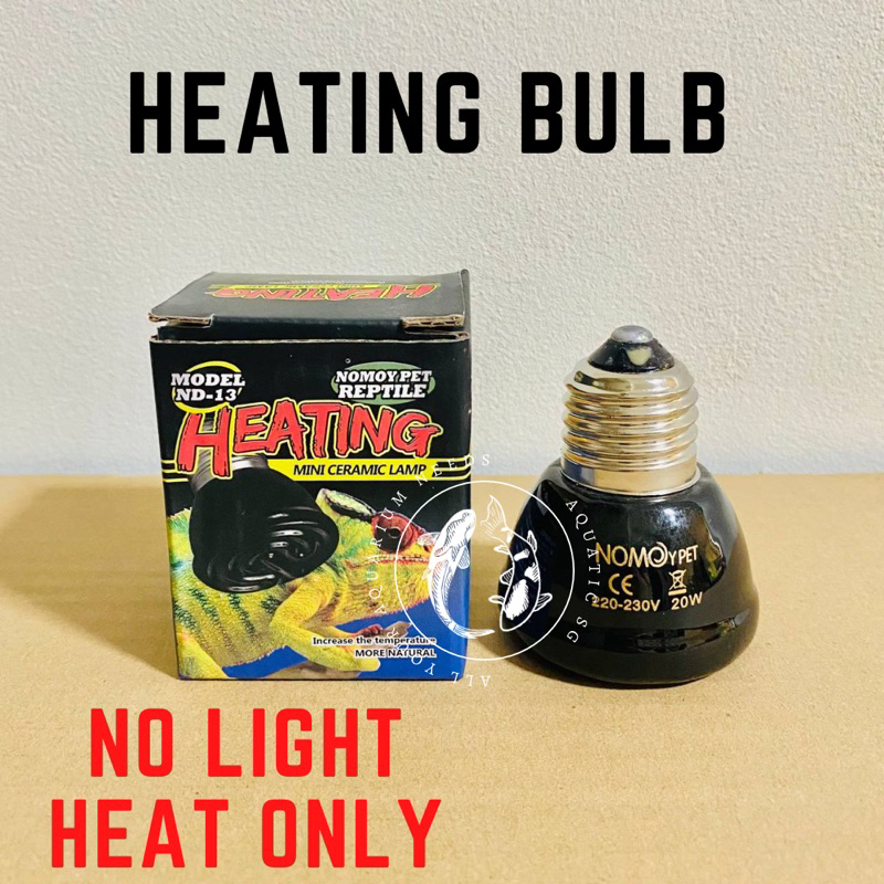 SG READY STOCK | 20W Ceramic Heating Bulb Reptile Turtle Terrapin ...