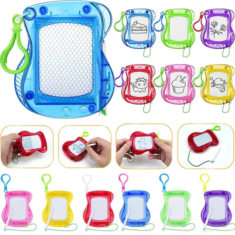 Children Magnetic Small Drawing Board Keychain Mini Writing Board Toy ...