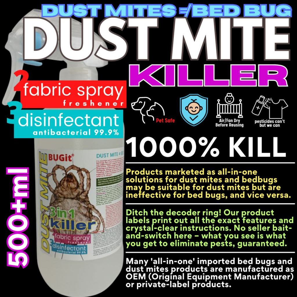 Dust Mite Killer (3 in 1 spray) | Shopee Singapore