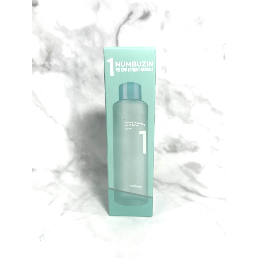 numbuzin no.1 pure-full calming herb toner 100ml, 300ml | Shopee Singapore