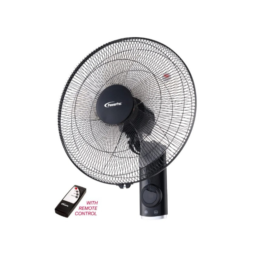 PowerPac 18 Inch Luxury Wall Fan With Remote Control (PPWF98R) (Free ...