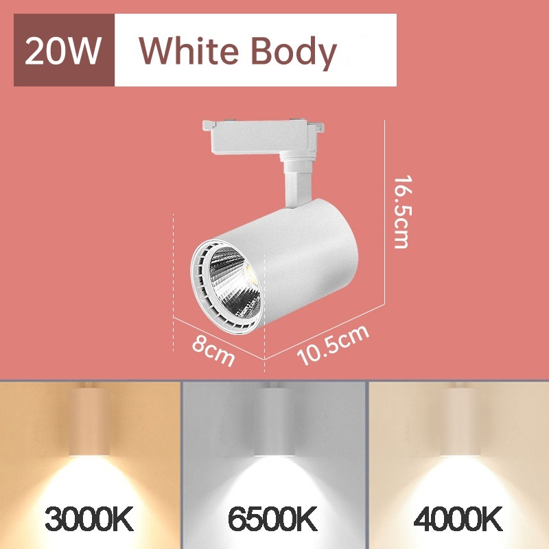 Led Track Light Bar 12W 20W 30W 40W COB Track Lamp Liner Lighting ...