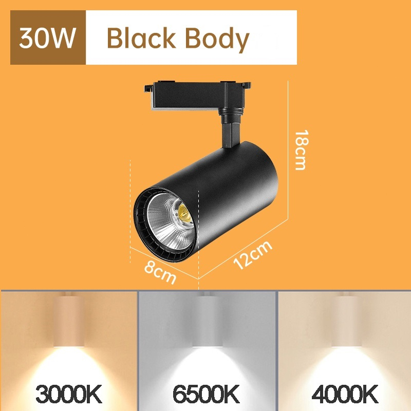 Led Track Light Bar 12W 20W 30W 40W COB Track Lamp Liner Lighting ...