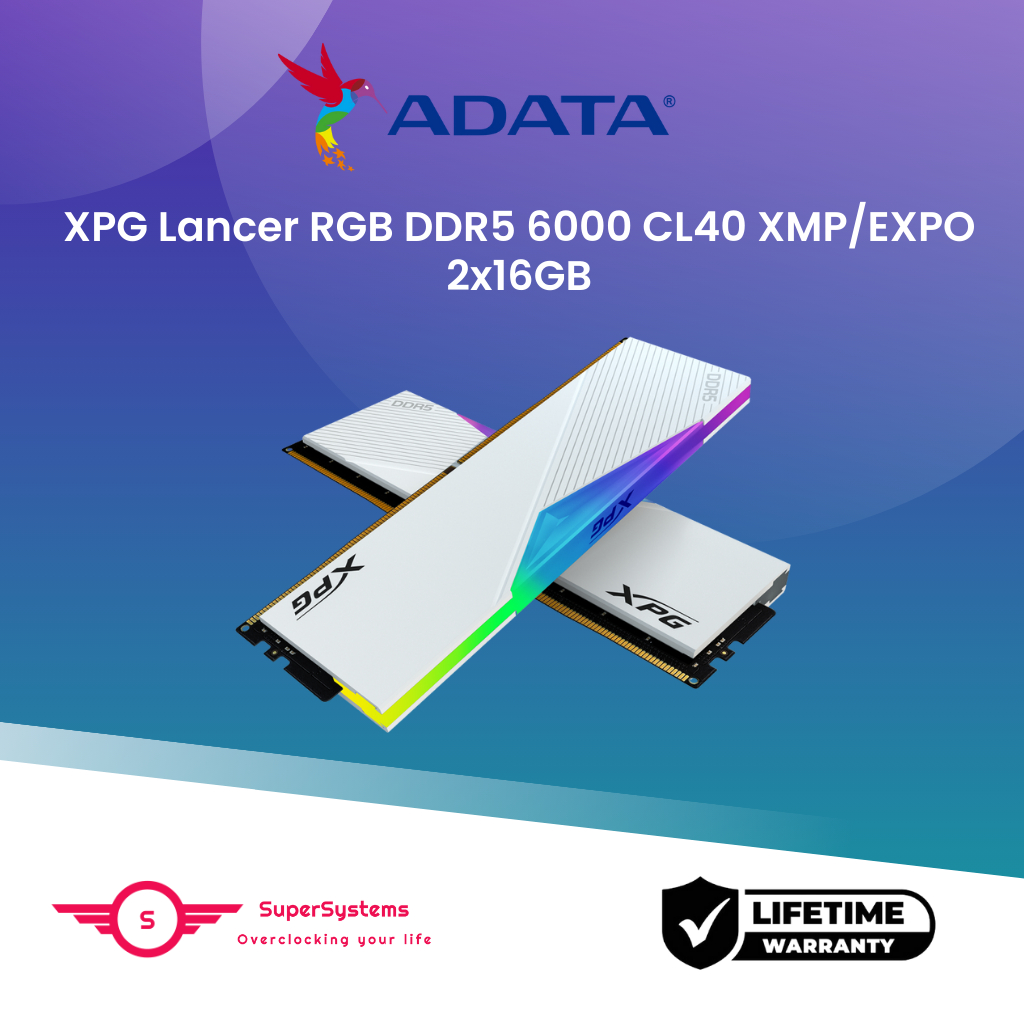 XPG Lancer RGB DDR5 6000 CL40 XMP/EXPO 2x16GB - ULTRA FAST DDR5 RAM | Shopee Singapore