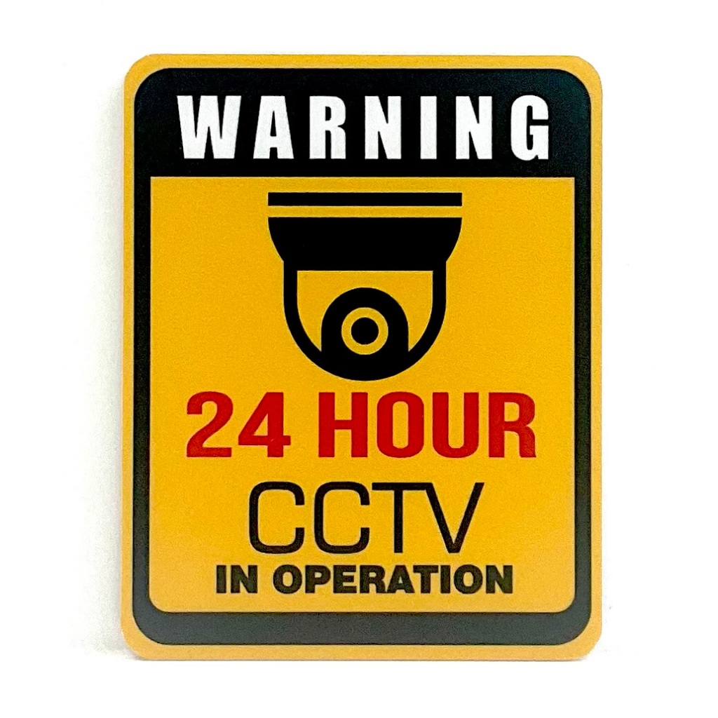 WARNING 24 HOUR CCTV IN OPERATIION SIGN/SIGNAGE | CCTV SIGN, NOTICE ...