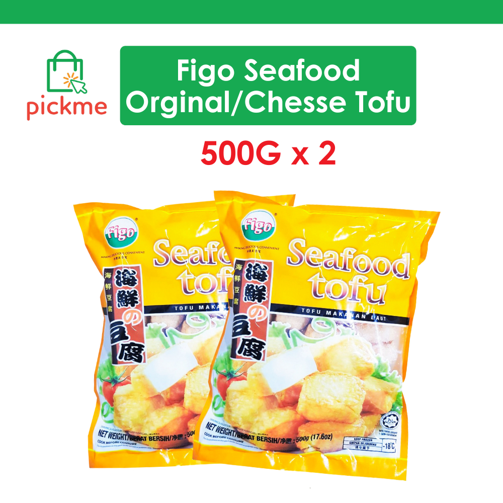[Bundle of 2] Figo Seafood Tofu Original | Cheese Flavor [500g X 2 ...