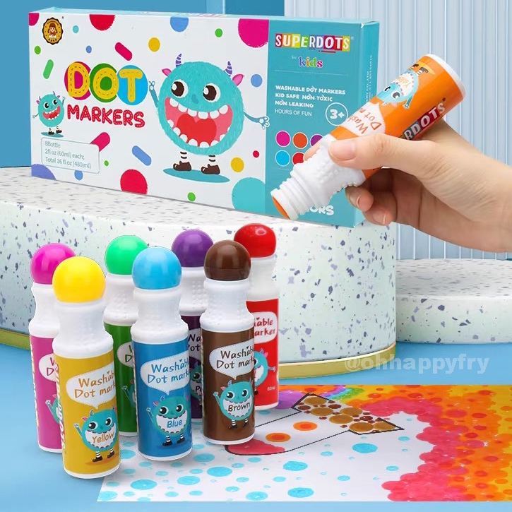 🔥SG Ready Stock 🔥 Superdot Marker & Dot Colouring Books Kids Dot Marker ...