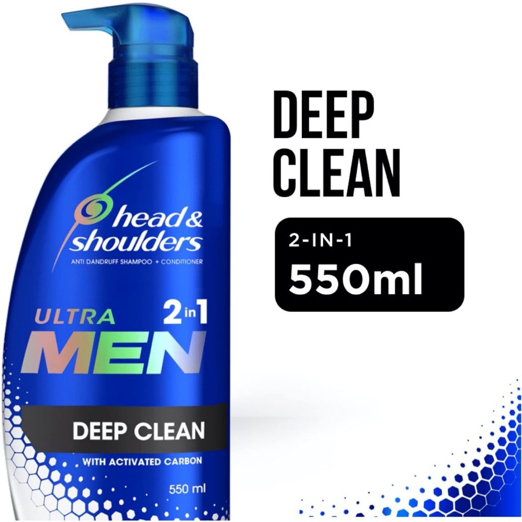 Head & Shoulders Ultra Men Deep Clean, Men's 2 in1 Anti Dandruff ...