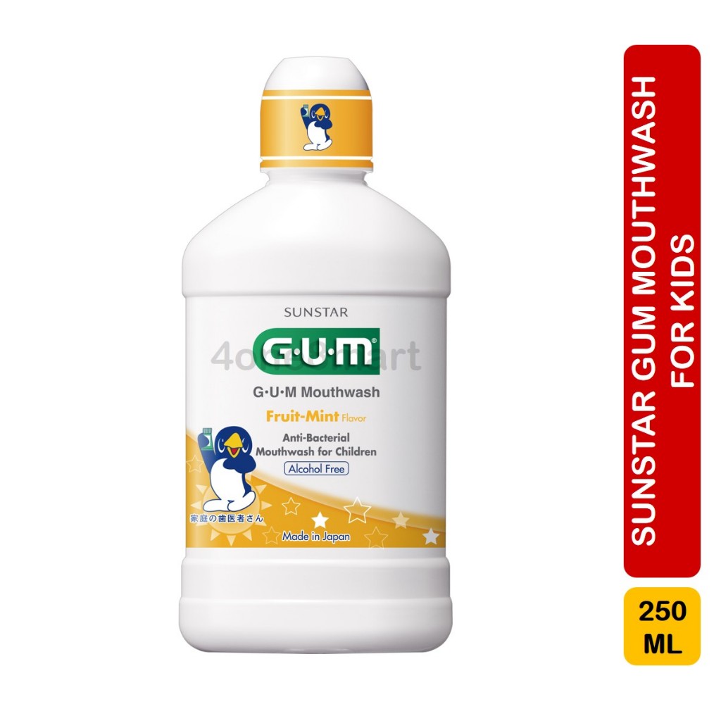 SUNSTAR GUM Mouthwash for Children Gum Kids Mouthwash Fruit Mint Flavor ...