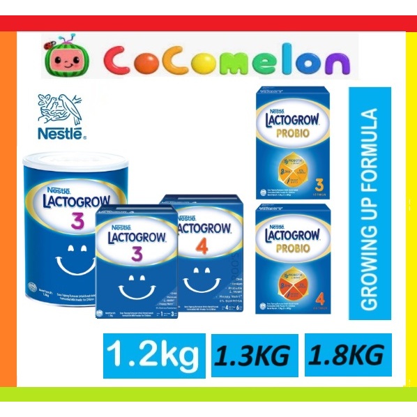 Lactogrow Stage 3 & 4 (1.75Kg Tin/1.8Kg Tin/1.3Kg Refill/1.2Kg Refill ...
