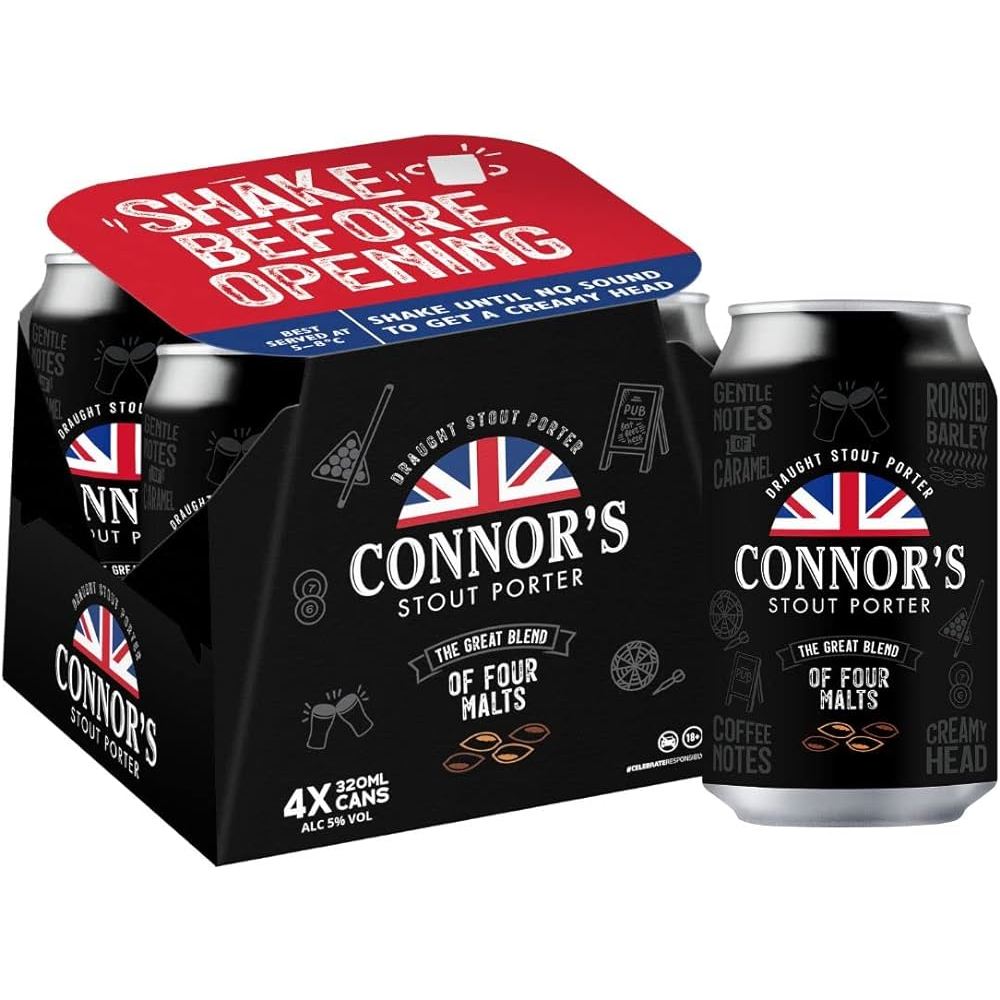 Connor's Stout Porter (4 x 320ml) | Shopee Singapore