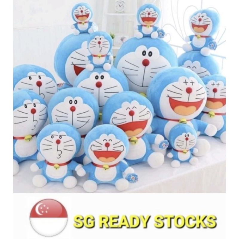 [Sg🇸🇬Stocks] Authentic Doraemon Plush Toy 20-60cm Soft Toy/Stuffed Toy ...