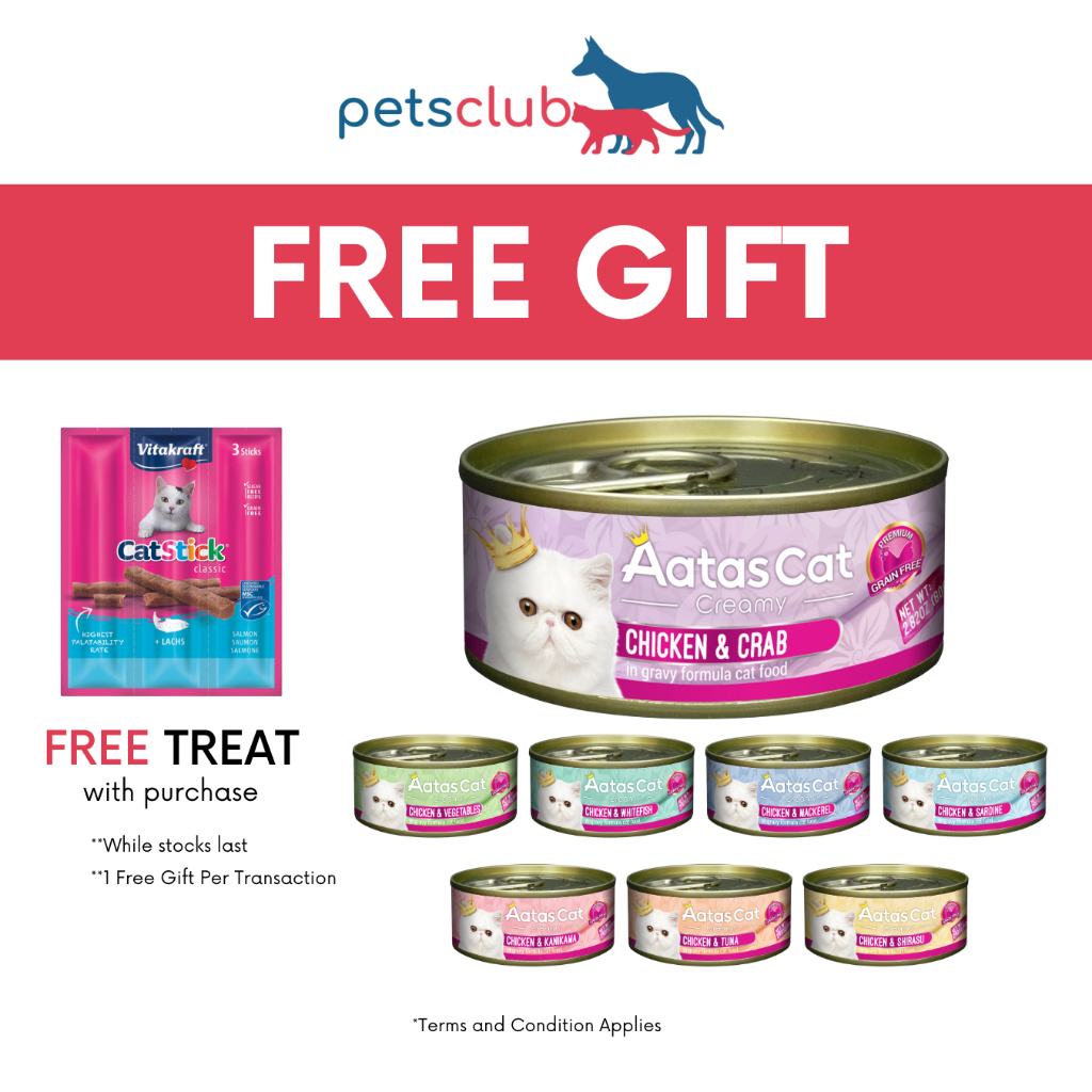 [Bundle of 24] Aatas Cat - Creamy Chicken Cat Wet Food, 80g | Shopee ...