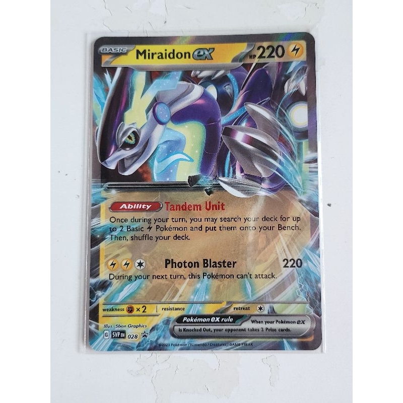 Pokemon svp028 miraidon ex promo card | Shopee Singapore