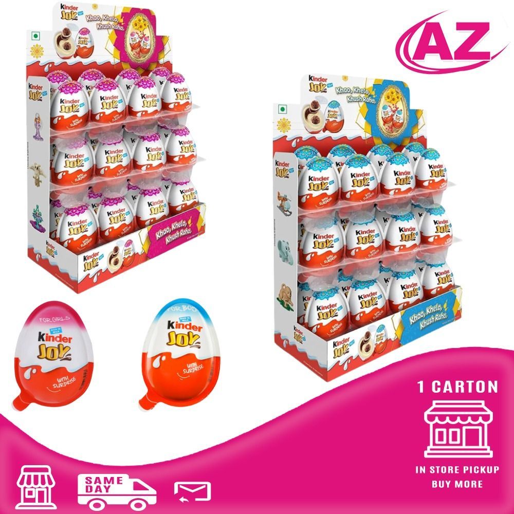 Kinder Joy Boy x 24 & Girl x 24- Choose Your Better Choice | Shopee ...