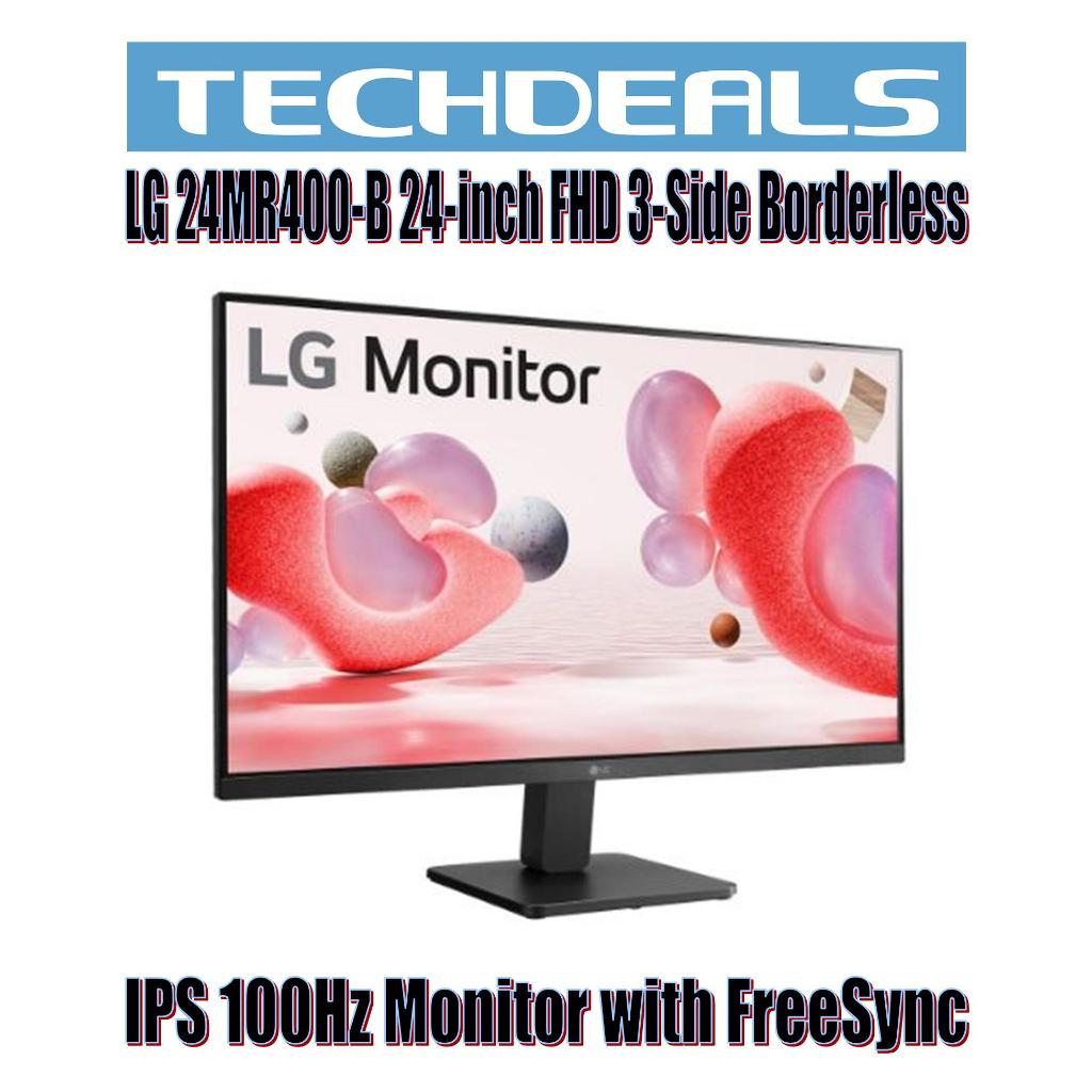 LG 24MR400-B 24-inch FHD 3-Side Borderless IPS 100Hz Monitor with ...