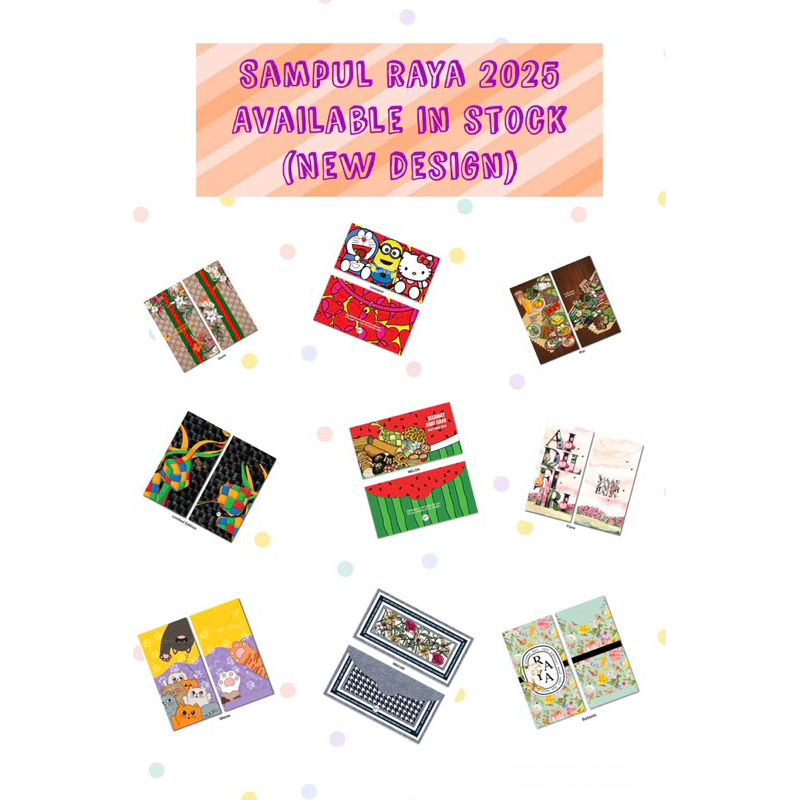 Sampul Duit (2025) - 10pcs per pkt (New design) | Shopee Singapore