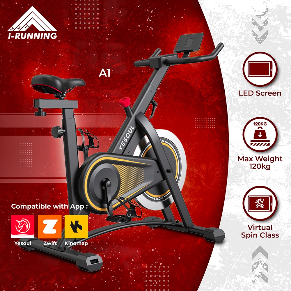 Yesoul A1 Spin Bike ★ 6kg Flywheel ★ Brush Resistance ★ Spin Class ...