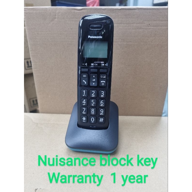 PANASONIC KX TGB310 DIGITAL CORDLESS PHONE WITH NUISANCE BLOCK KEY ...