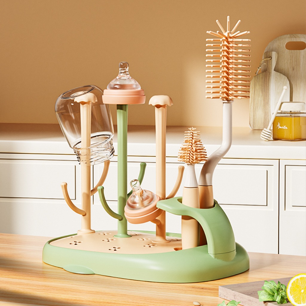 [SG Stock[ Cute and Funny Baby Milk Bottle Drying Rack Tea Cup Portable ...
