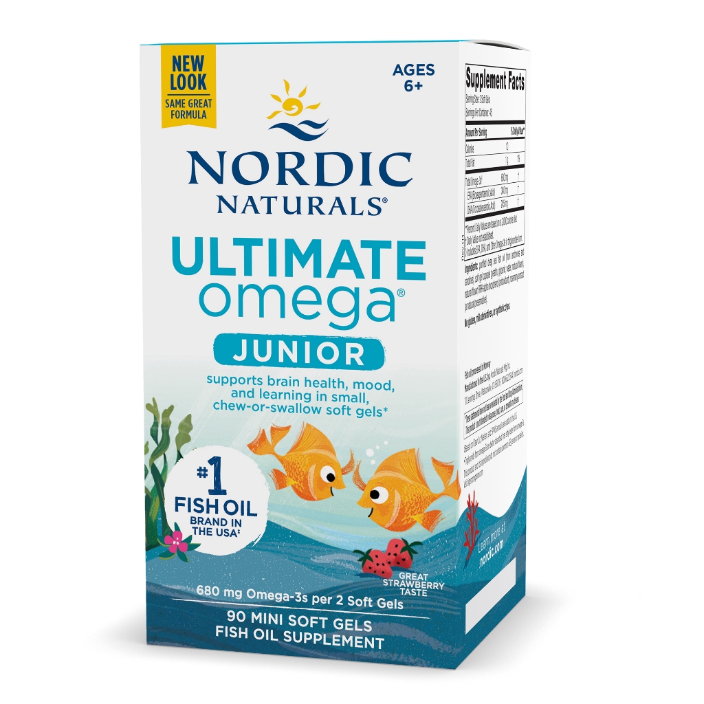 Nordic Naturals Ultimate Omega Junior 680mg Omega 3 (EPA and DHA) 90 ...