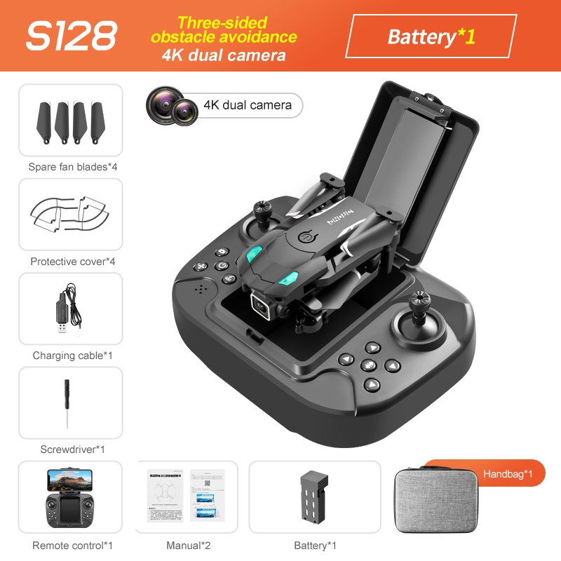 🔥SG ReadyStock🔥S128 Mini Drone 4K HD Camera Three sided Obstacle ...
