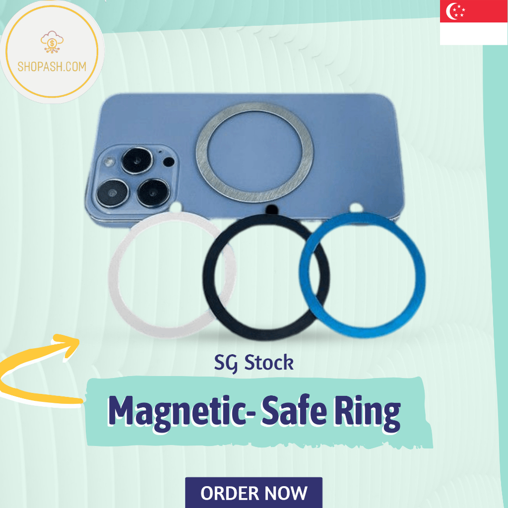 (SG Seller) Magnetic Safe Sticker For Wireless Charging Magnetic Safe Ring | Shopee Singapore