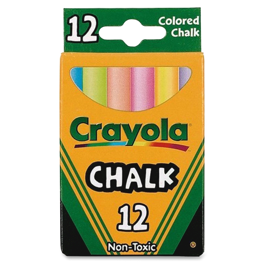 Crayola 510816 Chalk for Blackboard -12 Colors (Non Toxic) | Shopee ...