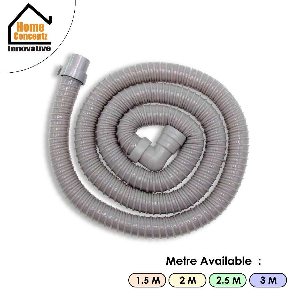[Household] Washing Machine L-Shape Outlet Hose or Drain Hose (90 Deg ...