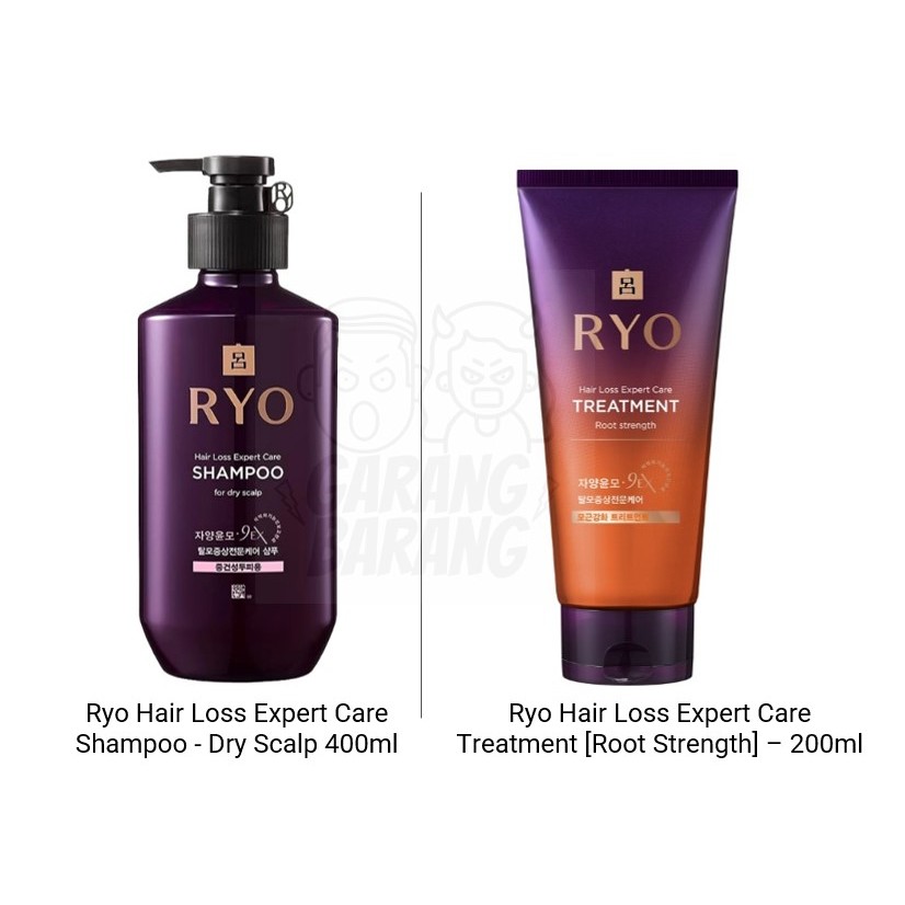 Ryo Hair Loss Expert Care Shampoo (For Dry Scalp) 400ml / Treatment ...