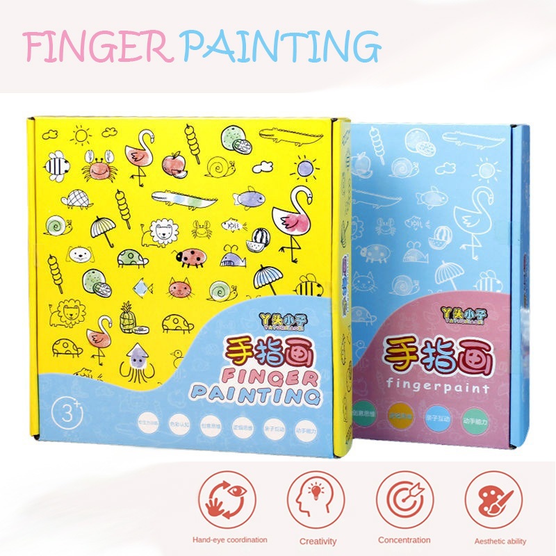 40pcs/Pack Child Creativity Finger Painting Drawing Toys kid DIY ...