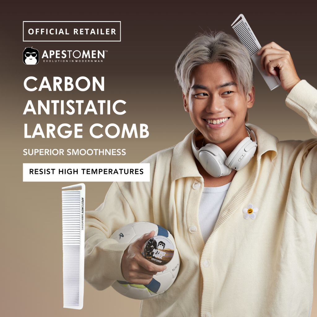 APESTOMEN Carbon Antistatic Large Comb | Shopee Singapore