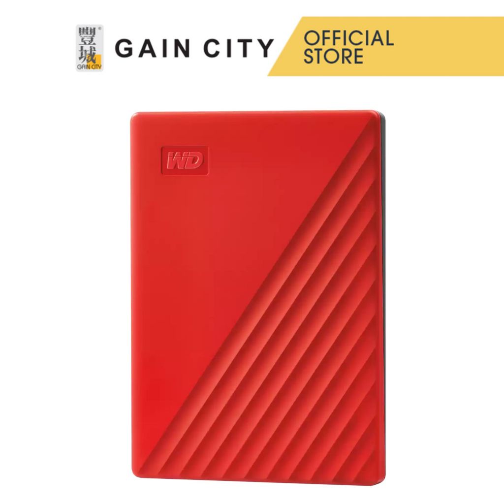 Wd My Passport 1tb External Hard Disk Red | Portable Hard Drive | Hdd ...