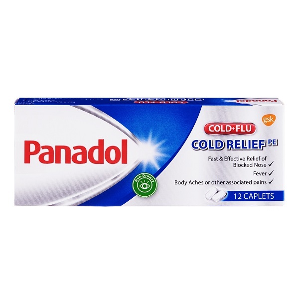 Panadol Cold Relief for Fever and Blocked Nose 12 caplets | Shopee ...