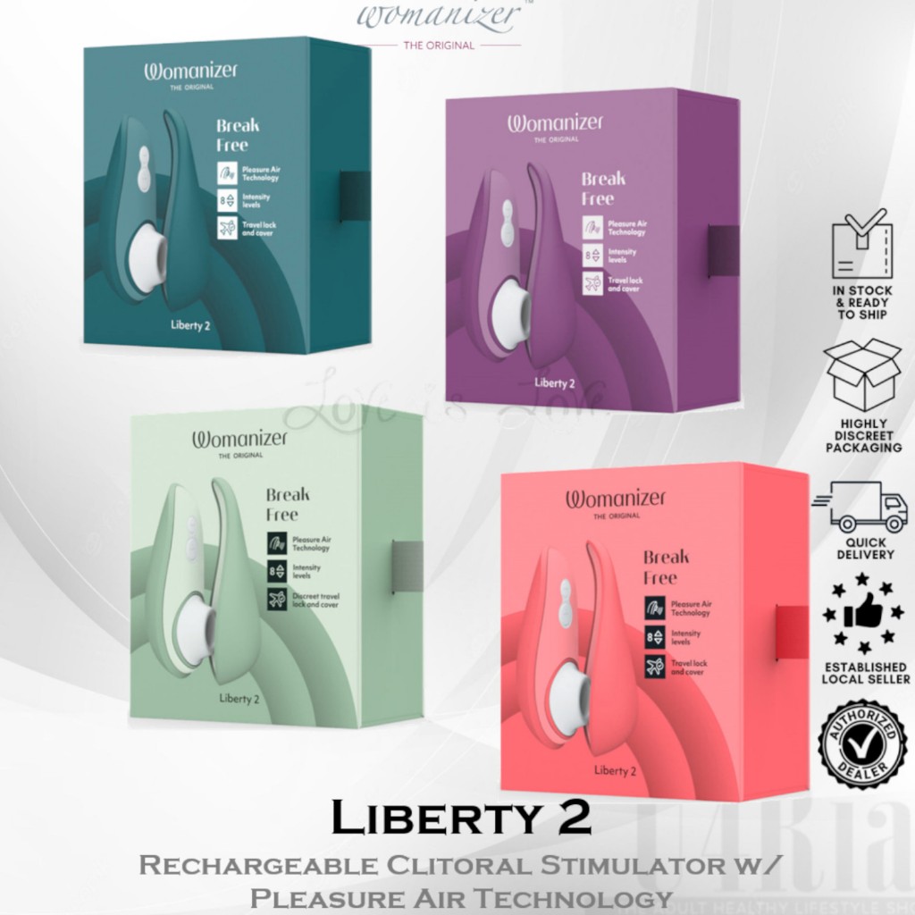 Womanizer Liberty 2 Rechargeable Clitoral Stimulator with Pleasure Air ...