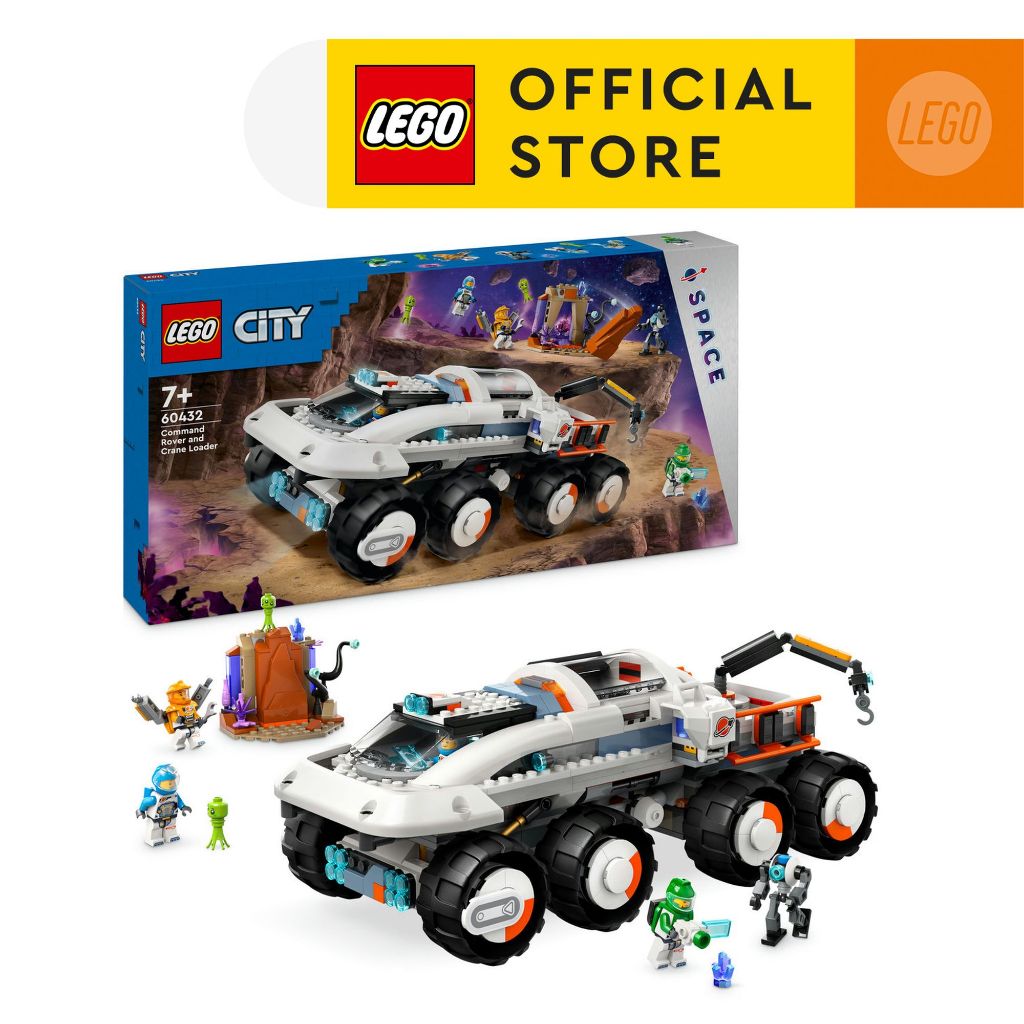LEGO City 60432 Command Rover and Crane Loader Toy (758 Pieces ...