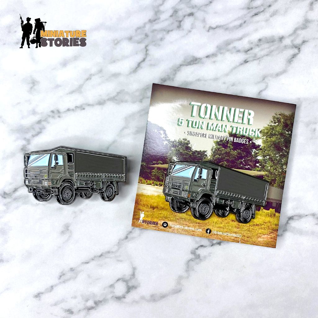 Singapore Army SAF Tonner 5 Ton Man Truck Enamel Pin Badges - Military ...
