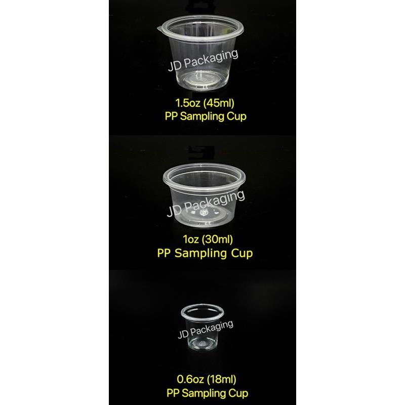 0.6oz/1oz/1.5oz x 100Pcs/Disposable Plastics sampling cup/ PP plastic ...