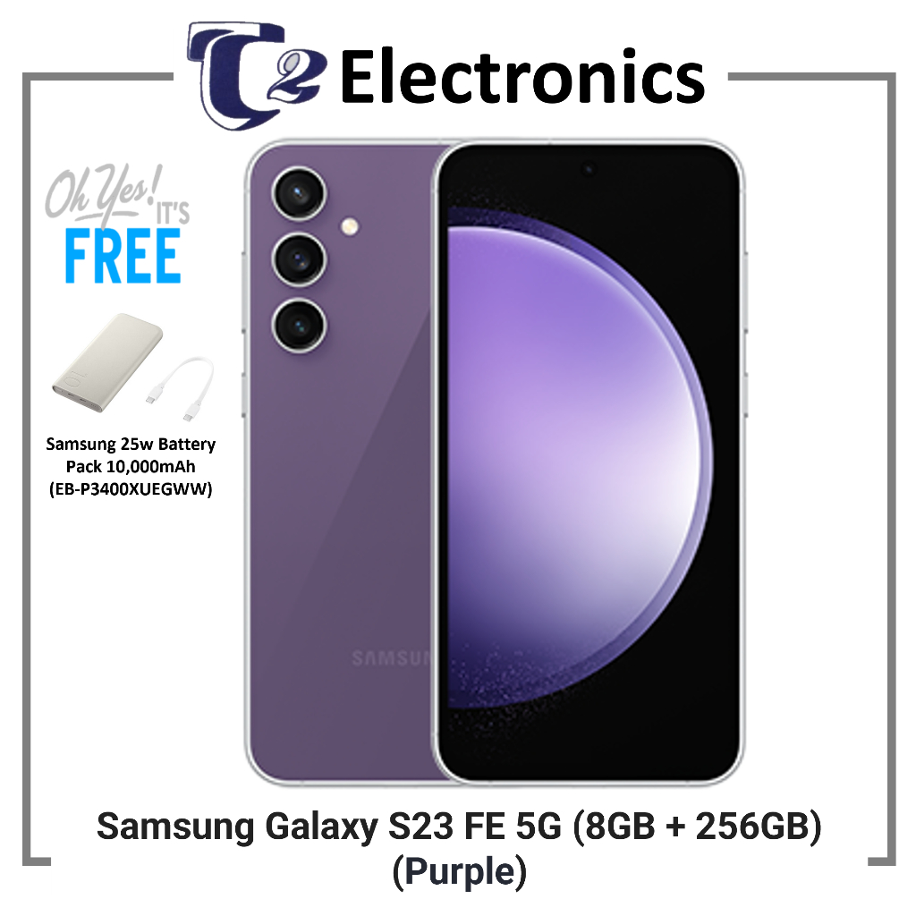 Samsung Galaxy S23FE 5G [8GB RAM + 256GB ROM] | FREE Samsung 25W ...