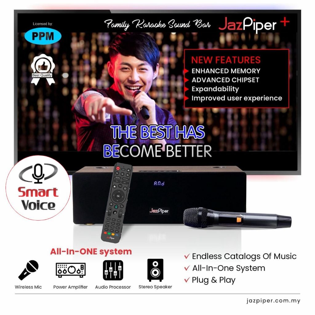 [SG LOCAL SELLER] Jazpiper 3 KARAOKE SOUNDBAR WITH 2 MICS | KTV ...