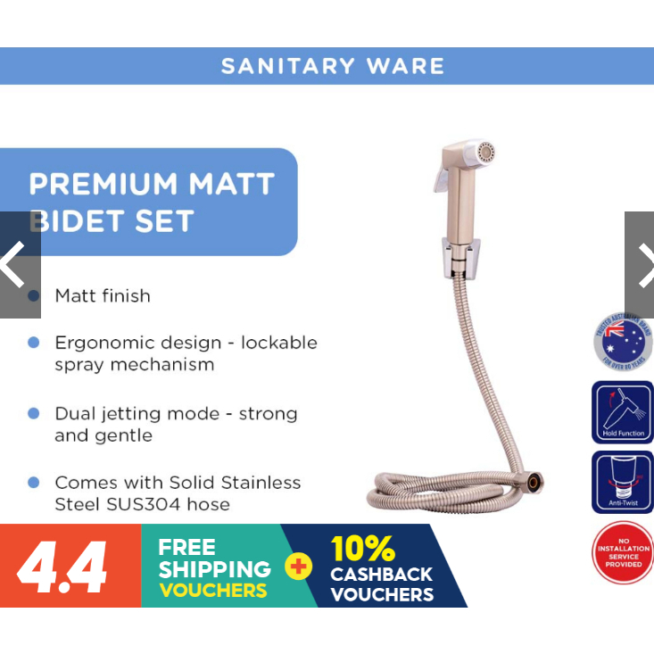 Selleys Premium Matt Bidet Set | Shopee Singapore