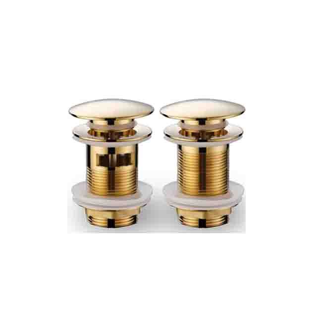 Gold Wash Basin Mushroom Head Pop-Up Waste | Overflow Pop-up Waste ...