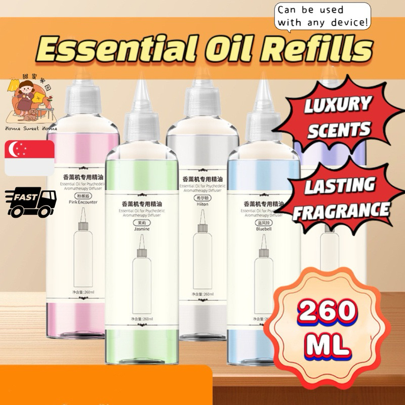[SG] 260ML Aromatherapy Essential Oil for Diffusers. 100% Natural ...