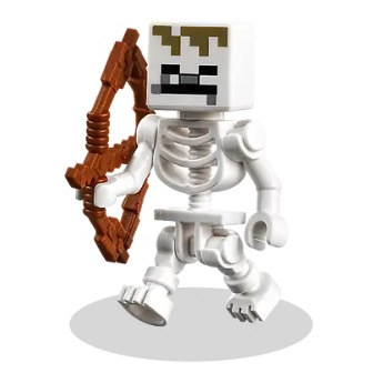 Original Lego Minecraft - Skeleton (Dungeons) 21176 Minifigure new ...