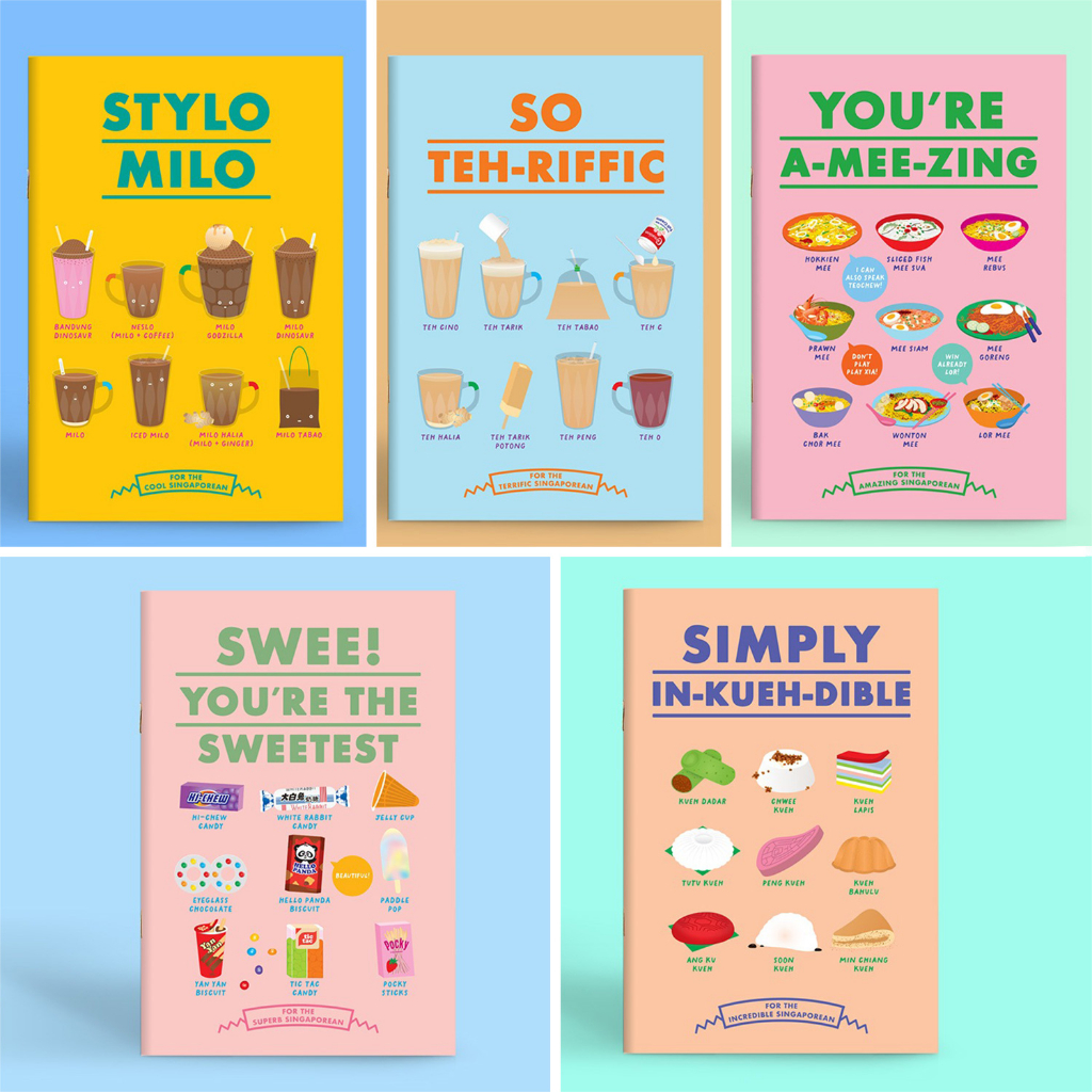 Singapore Gift Souvenir Singlish Notebook – Mee Noodles Kueh Stylo Milo ...