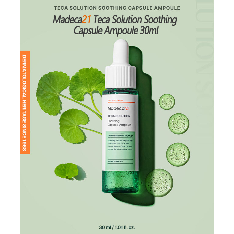 Madeca21 Teca Solution Soothing Capsule Ampoule 30ml / Made in Korea ...
