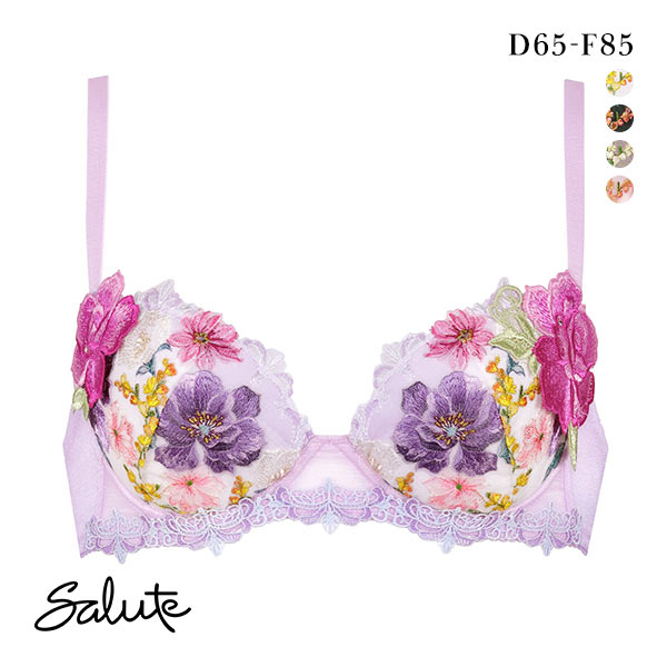 Wacoal Salute series 93G BTJ493 P-UP push-up bra (Sizes D-F)(40BTJ493DFW3)(Direct from Japan)1 ...