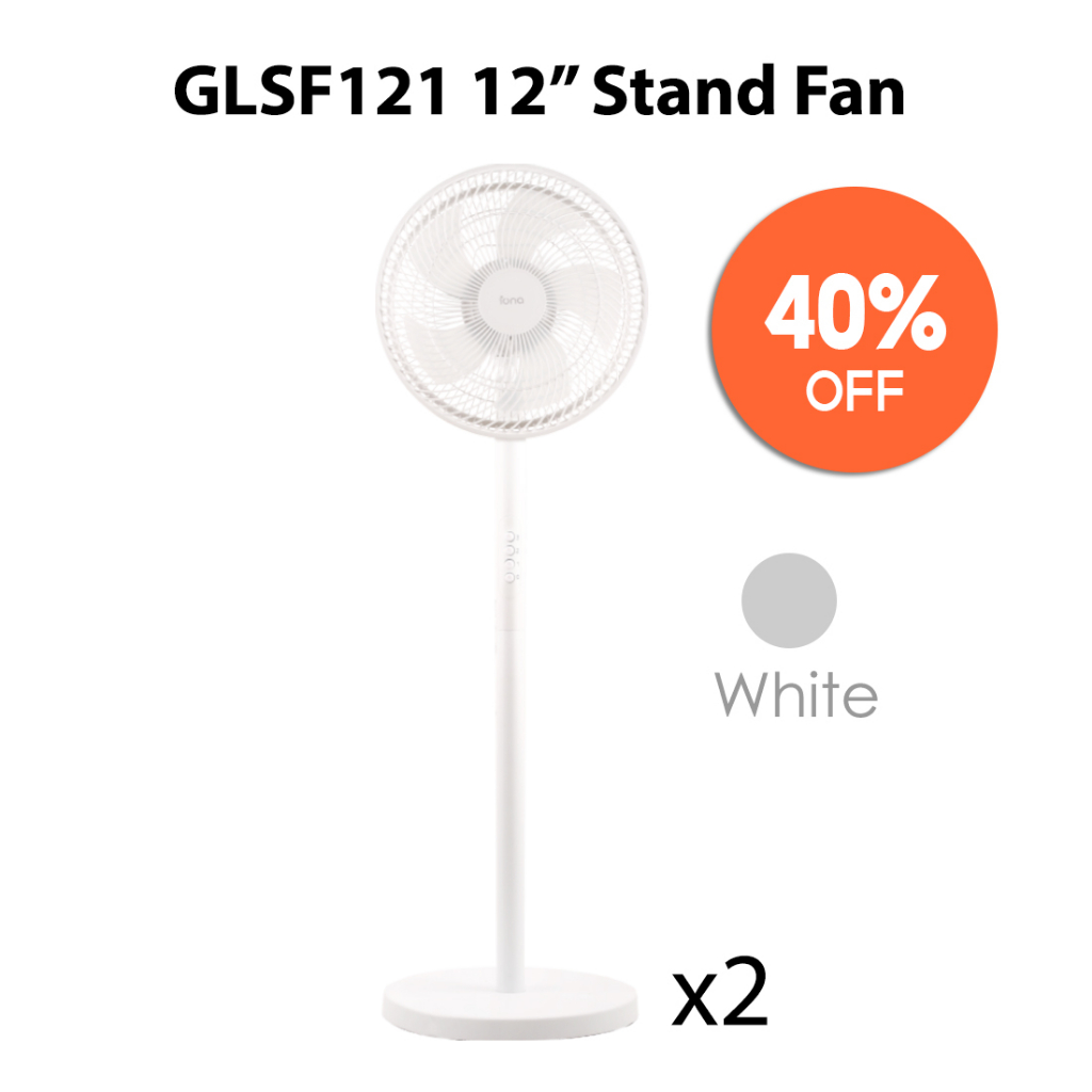 IONA 12 Inch Air Circulation Standing Fan | High Velocity Oscillating ...